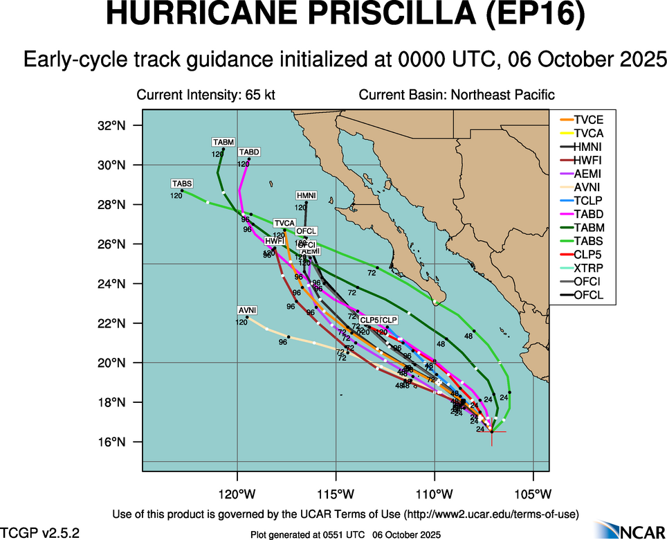 Hurricane storm and weather info for La Paz Cabo San Lucas Baja ...